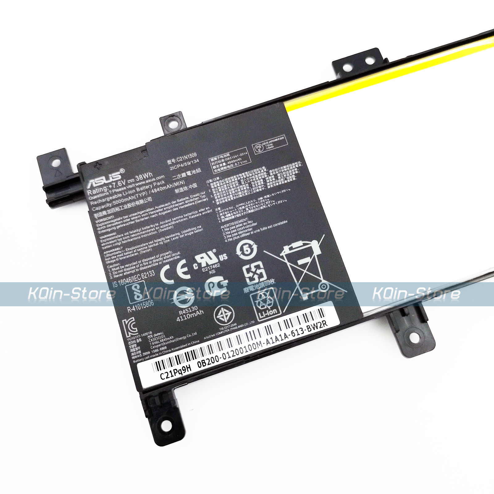 New Genuine C21N1509 Battery for Asus A556U K556U X556UJ X556UB X556UV ...