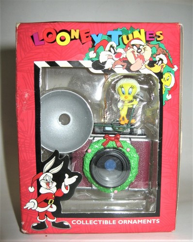 Tweety Bird with Flash Camera Looney Tunes Christmas Ornament 1996 New ...