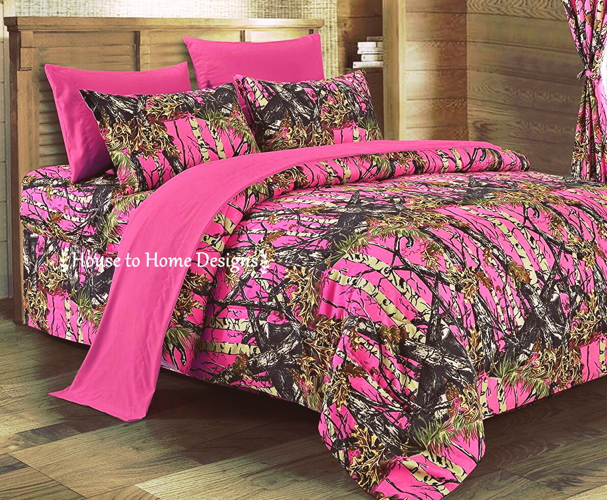 Pink Camo Bedroom Ideas Camouflage Bedding, Sheets And Comforters