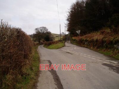 PHOTO ROAD JUNCTION A VERY SHARP JUNCTION ON THE CLAWDDNEWYDD TO MELIN ...