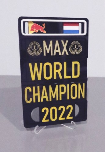 2022 MAX VERSTAPPEN RED BULL RACING F1 CHAMPIONSHIP WINNING PIT BOARD ...