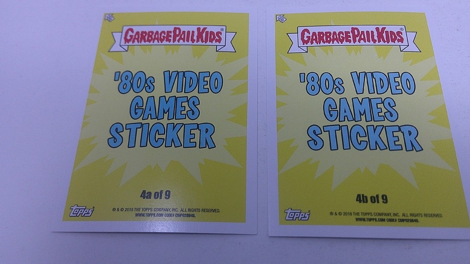 2018 Garbage Pail Kids Deepak-Man Fever 4A & Pac Manny 4B - We Hate 80 ...