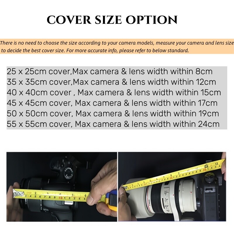 Camera Lens Cloth Protective Foldable Wrapping Cover for DSLR Camera ...