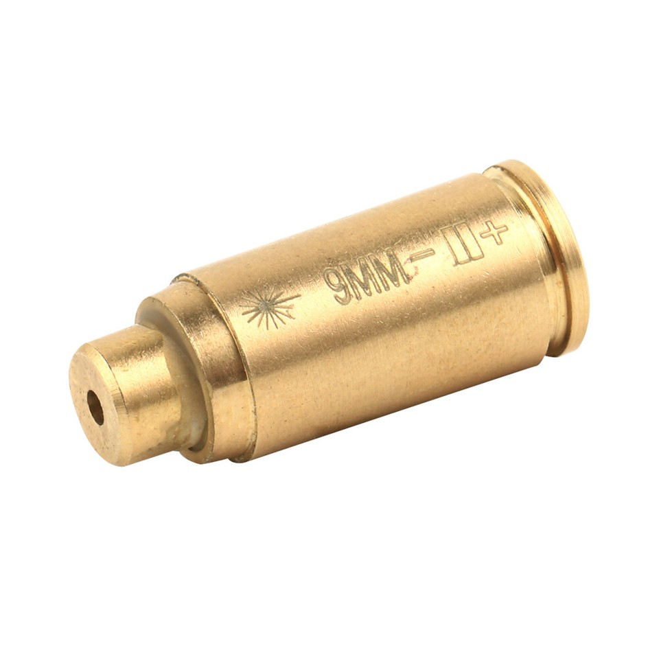 CAL 9mm Red Laser Bore Sight Cartridge Bullet Shap Boresighter w/6 ...