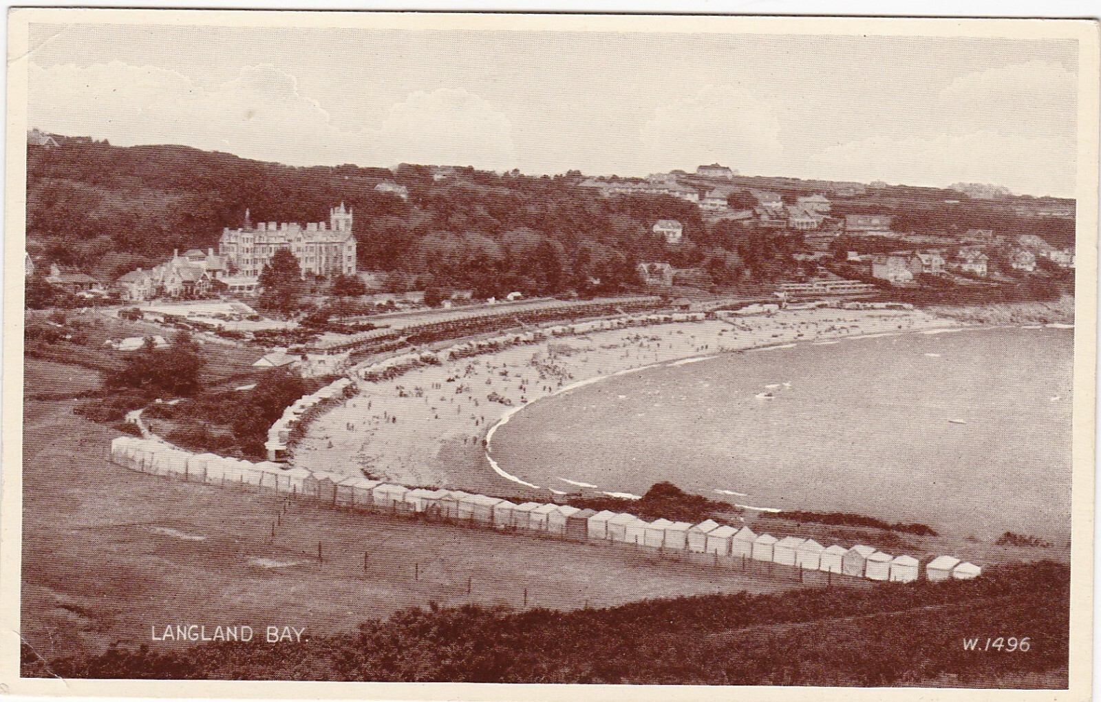 Langland Bay & Hotel, Nr MUMBLES, Gower Peninsula, Glamorgan | eBay