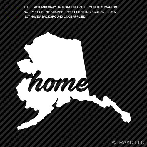 (2x) Alaska Home Sticker State Shaped Premium Die Cut Decal Vinyl AK ...