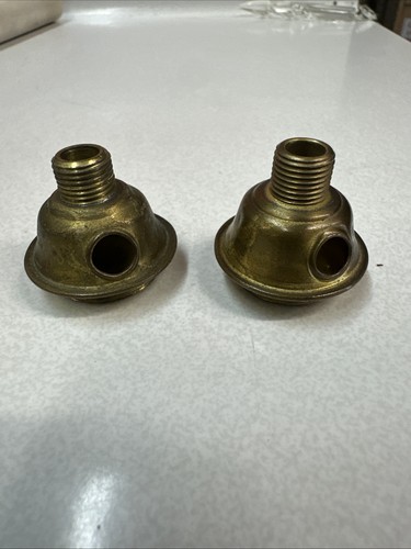 2Vtg Brass #1 Oil Lamp Convertor Screws into your #1 Collar for ...