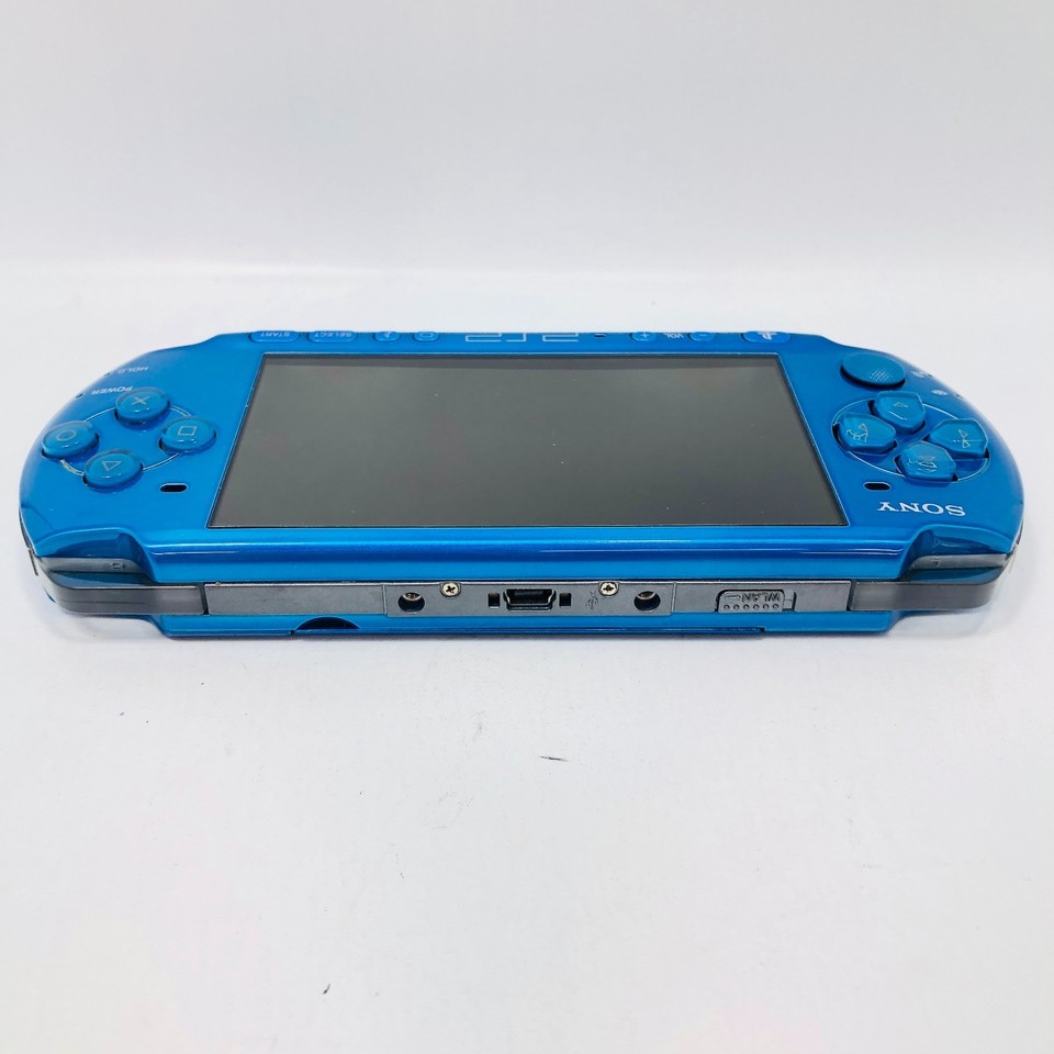 [Very Good] Sony Playstation Portable PSP-3000 Vibrant Blue Console ...
