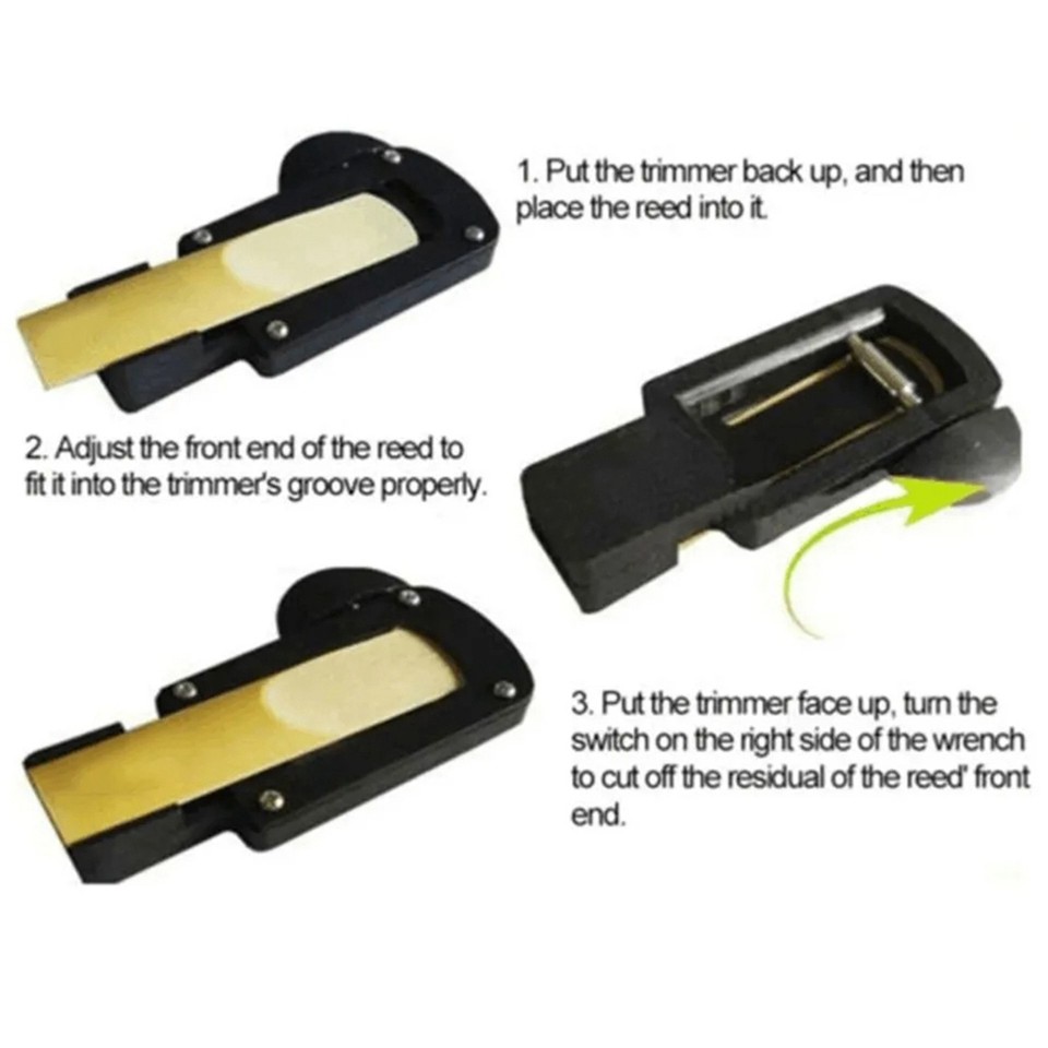 Alto Tenor sax Saxophone Reed Cutter Trimmer Saxophone Clarinet Repair ...