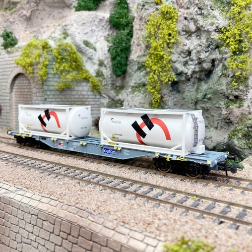Wagon porte conteneurs "Holcim", SBB, Ep VI - ROCO 76943 - HO 1/87 ...
