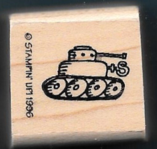 TANK +S THANKS Veteran MILITARY VEHICLE TURRET Stampin' Up! RUBIX ...