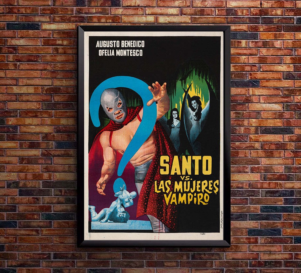 Santo vs the Women Vampires - Lucha Mexican Wrestling Horror Movie ...