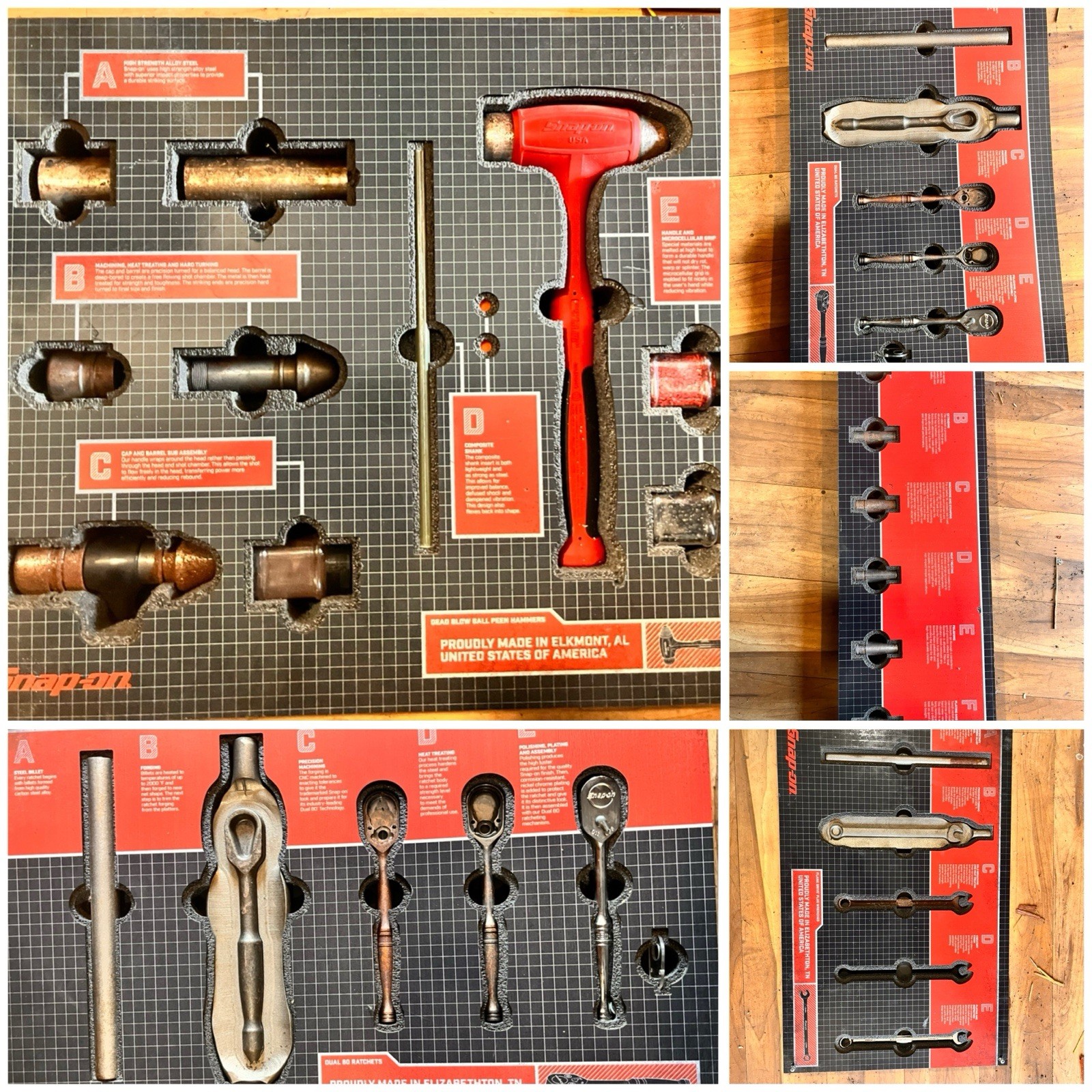 Rare SNAP ON display Includes Wrench, Socket, Hammer, Ratchet complete ...