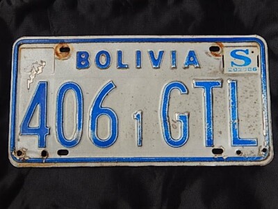BOLIVIA - MILITARY from BOLIVIAN ARMY Car License plate RARE | eBay