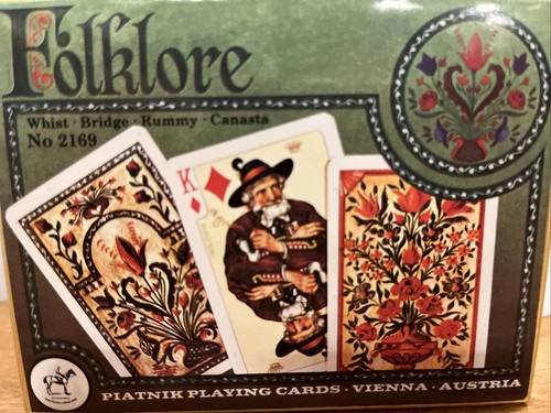 Vintage Folklore Playing Cards Piatnik Vienna Austria No. 2169 Double ...