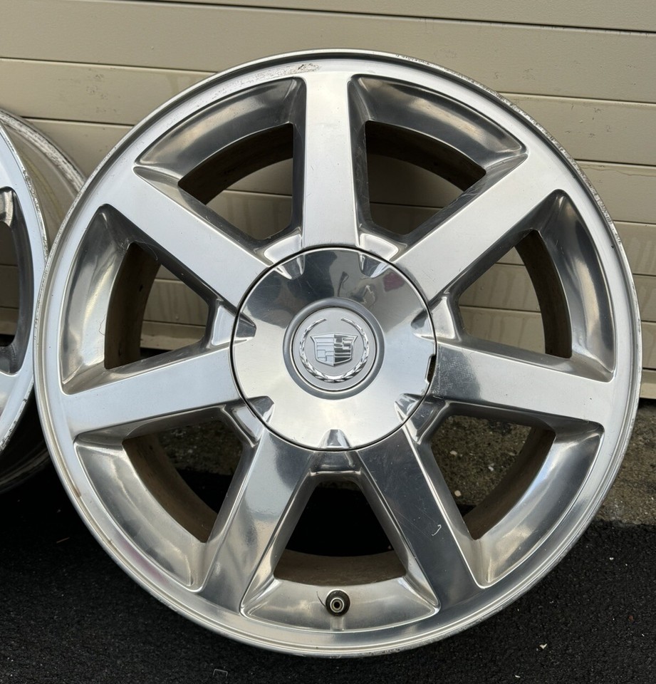 04-11 CADILLAC STS CTS SEDAN Set Wheels Rims Factory STOCK POLISHED 17 ...