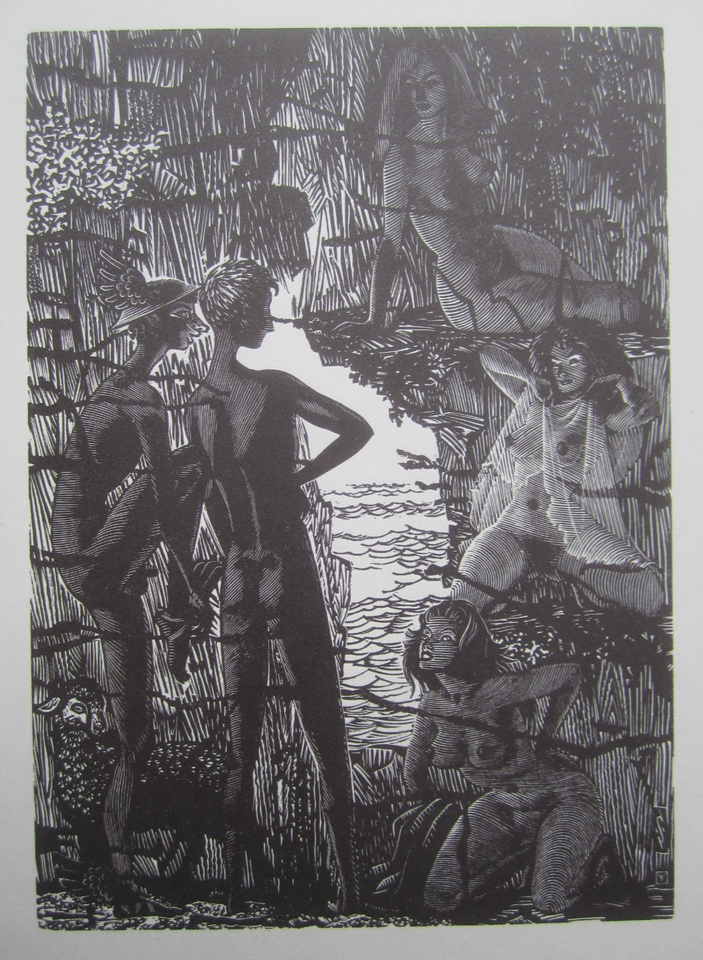 SEVERIN MARK Exlibris Ex Libris bookplate UNSIGNIERT erotic art nude ...