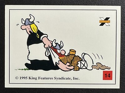 1995 HAGAR THE HORRIBLE #14 HAGAR, HELGA Comic Strip card Authentix | eBay