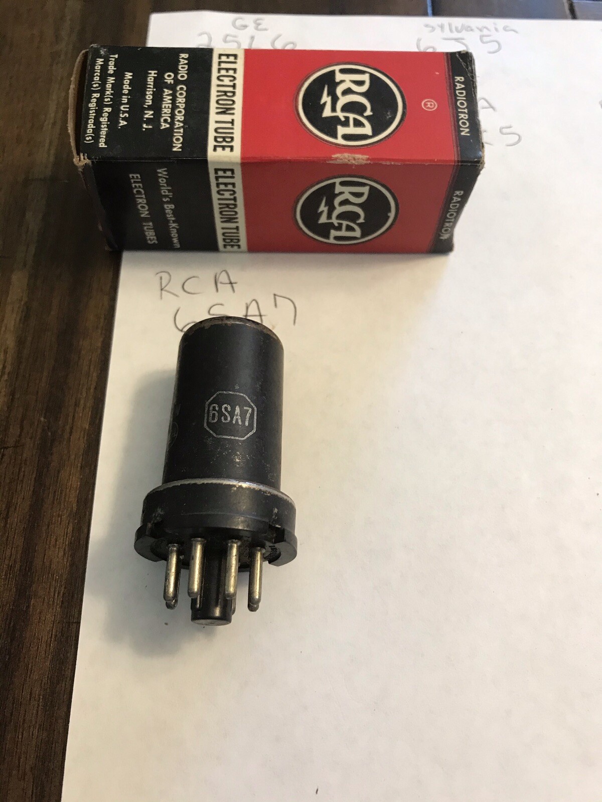 Vintage RCA Electronic Tube 6SA7 8pin Tested | eBay