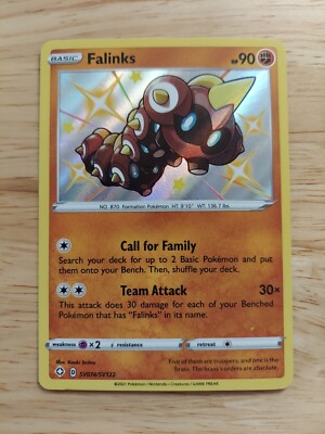 Falinks SHINY SV074/SV122 Shining Fates NM Holofoil Rare Pokemon Card ...