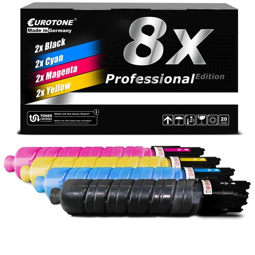 8x PRO Cartridge for Ricoh Aficio SP C-431-dnht SP C-430-dn SP C-431-dn ...