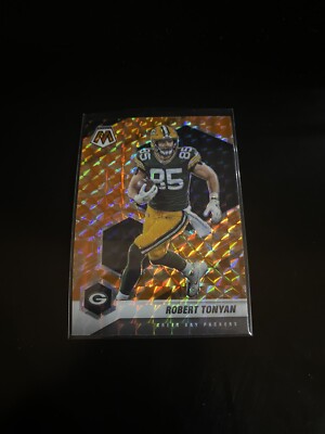 Robert Tonyan 2021 Mosaic Orange Prizm football card Packers 83 PWE | eBay