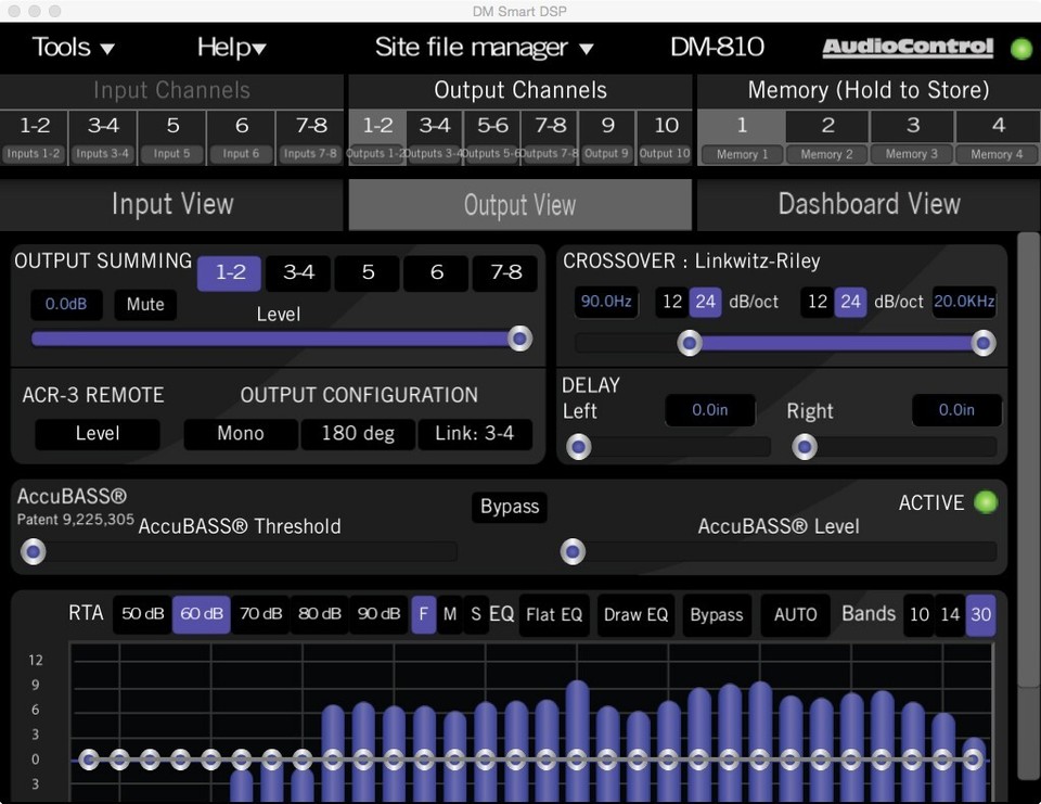 AudioControl DM-810 DSP Matrix Digital Signal Processor 8-CH Input/10 ...