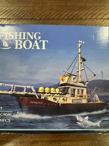 Fishing Boat Model Ship Collection Building Blocks Set Bricks, 609 Pcs ...