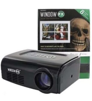 WindowFX Christmas Halloween Video Projector Remote 8 Videos Holiday ...