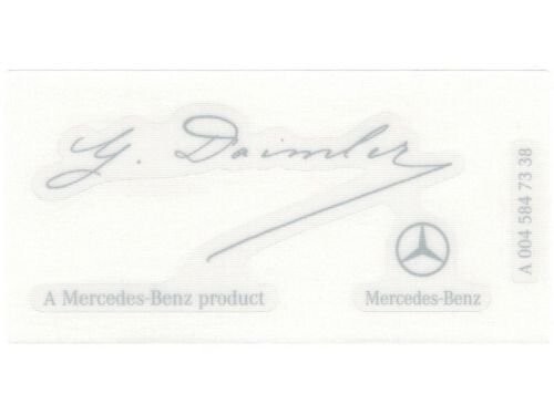Mercedes Front Windshield G Daimler Signature Sticker Decal Genuine ...