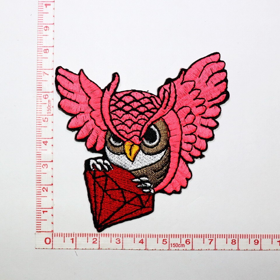Colorful Owl patch Cute Bird Animal Cartoon Artwork Emblem for Iron on ...
