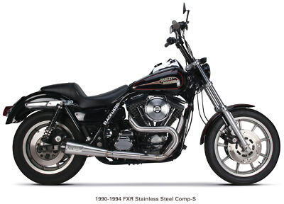 TBR 1987 FXRC Low Rider Chrome Harley Davidson COMP S 2IN1 EXHAUST FXR ...