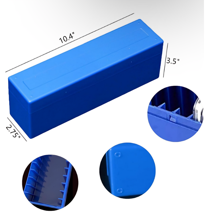 2 Blue Coin Slab Storage Boxes for 40 Coin Slabs Compatible with PCGS ...