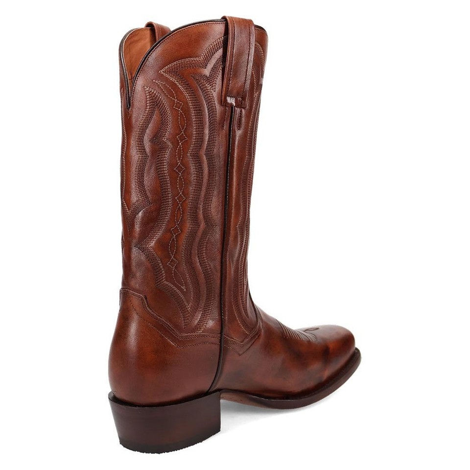 Dan Post Wade Honey Leather Cowboy Square Toe Western Cowboy Boot (US ...