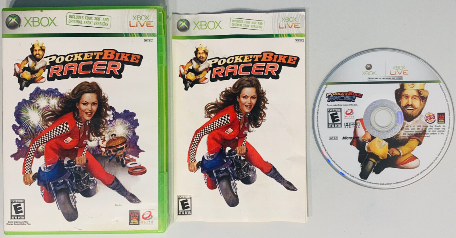 Original Xbox / XBOX 360 POCKETBIKE RACER COMPLETE w/Manual 2006 TESTED ...