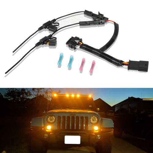 Daytime Running Light DRL Adapter Wiring Harness for Wrangler JL ...