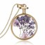 Natural Real Dried Flower Resin Glass Floating Locket Pendant Necklace ...