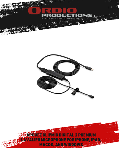 Apogee ClipMic Digital 2 Premium USB Lavalier Mic For Mac, Windows ...