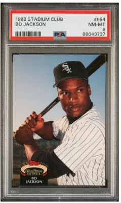 1992 Bo Jackson Stadium Club PSA 8 #654 | eBay