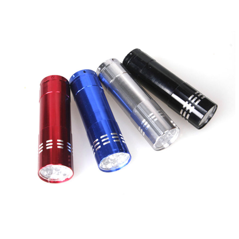 mini 9 LED Flashlight Portable small flash Torch Lamps lighting ...