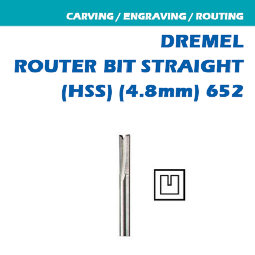 DREMEL ROUTER BIT 4 PIECE SET FOR ALL ROTARY TOOLS 612, 615, 650, 654 1 ...