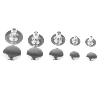 100 pezzi / set rivetti in pelle tappo singolo rivetti tubolari kit ...