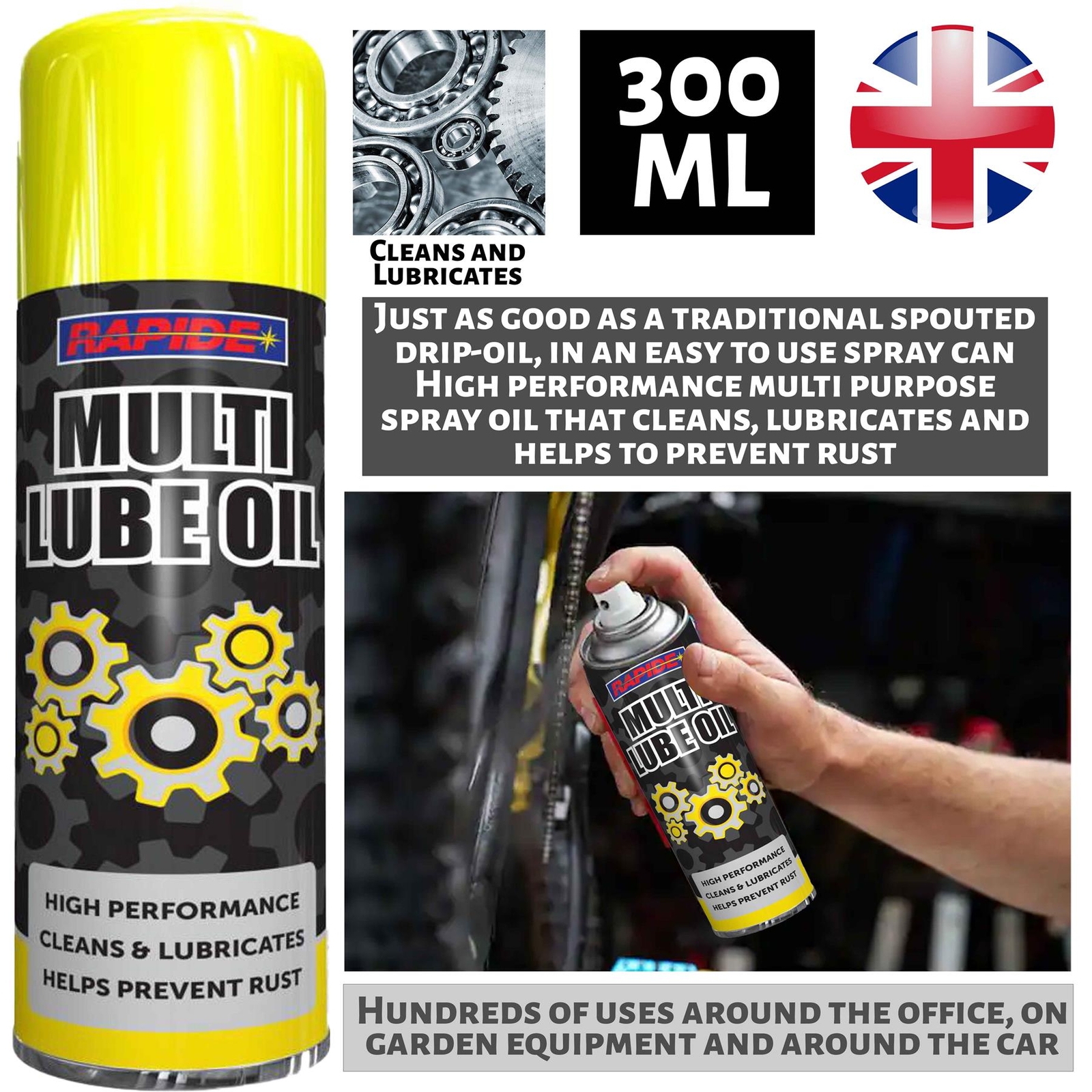 Multi Lube Oil Spray Rapide High Performance Prevent Rust 300ml | eBay