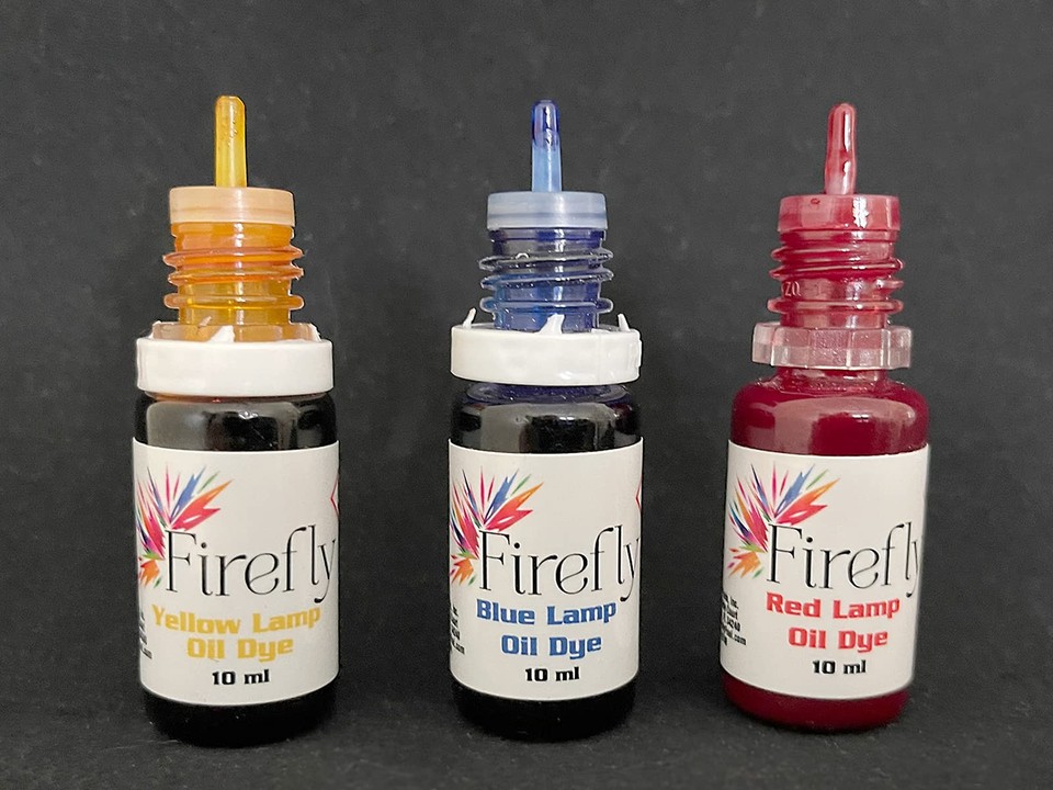 Fuels Lamp Oil Dye – Multi Color Drops for Paraffin or Tiki Torch Fuel ...