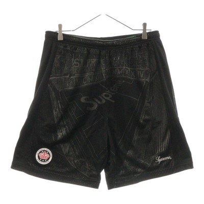 SUPREME 24SS Jacquard Soccer Short Shorts Half Pants Black SUPREME 24SS Jacquard Soccer Short Shorts Half Pants Black