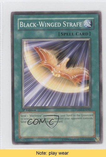 Black-Winged Strafe 1st Ed. YuGiOh The Shining Darkness #TSHD-EN045 ...