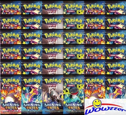 POKEMON TCG SHINING FATES (36) FACTORY SEALED Booster Packs = BOX! 360 ...