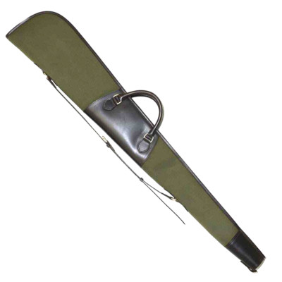 GMK Stockbridge Leather & Canvas Shotgun Gun Slip - Green | eBay UK