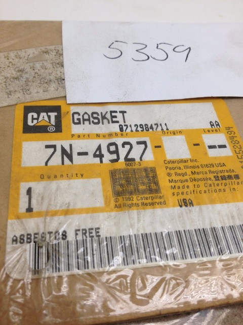 Caterpillar Gasket-housing Cover P/n 7n-4927 A1215 for sale online | eBay