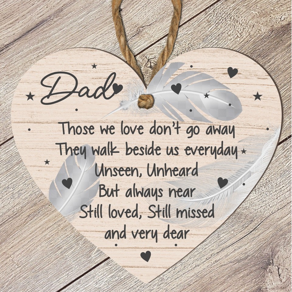 In Loving Memory of Dad, Bereavement Sympathy Gift, Heartfelt Tribute ...